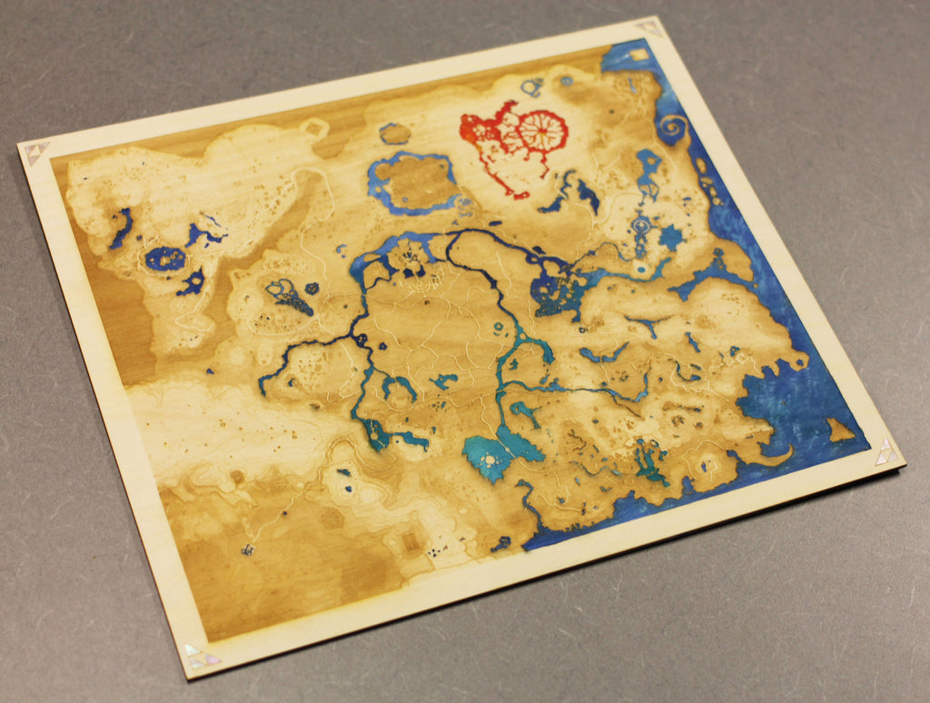 Engraved Hylian Map – The Daily Robot